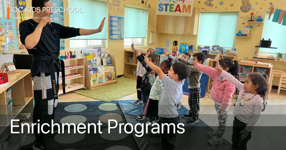 Free Enrichment Programs for Preschoolers | O.C. Kids Preschool
